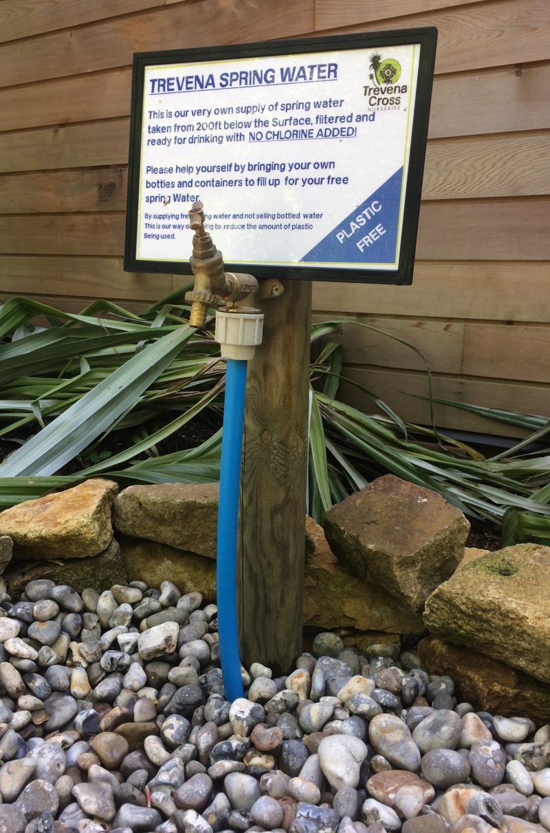 Trevena Cross takes environmentally friendly plunge with spring water